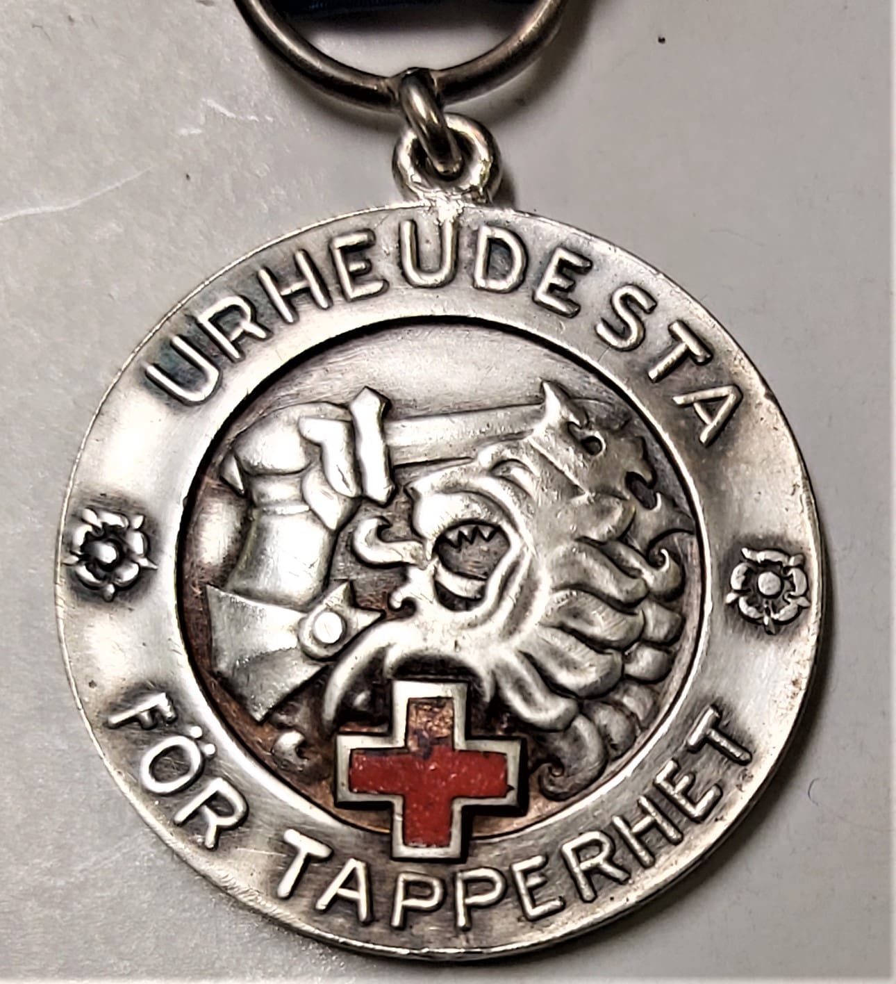 MEDAL FREEDOM OF LIBERTY - SILVER HALLMARKS - 1941 - FÖR TAPPERHET ...