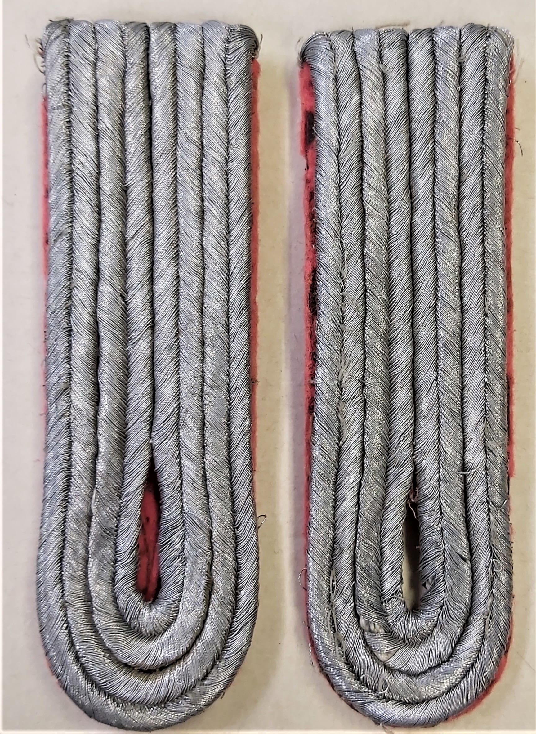 GERMAN OFFICER - PAIR OF SHOULDER BOARDS - PINK FOR PANZER - TANKS - Lt ...