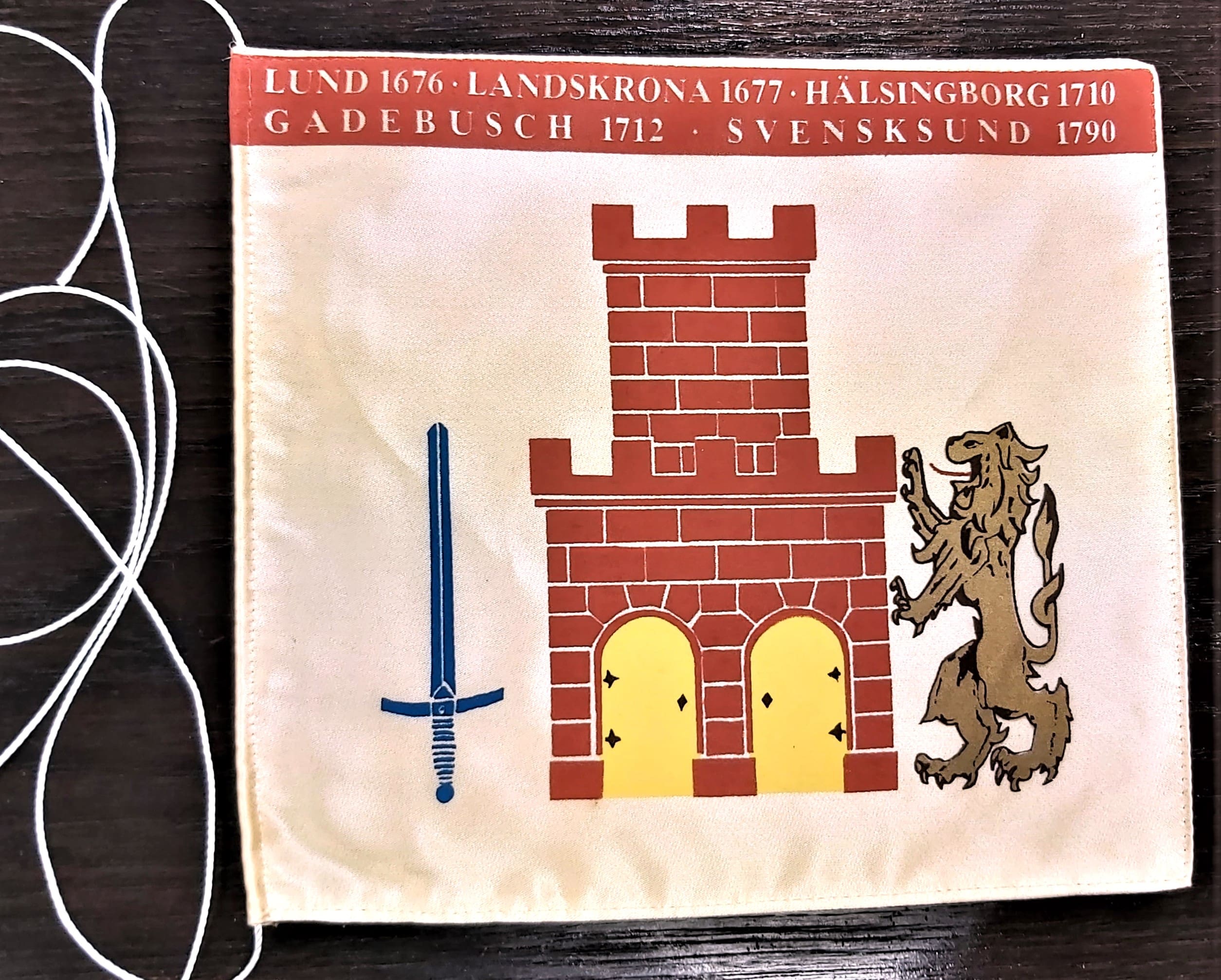 BANNER FOR TABLE FLAG STICK INFANTRY REGIMENT I17 - SWEDEN ALL ...