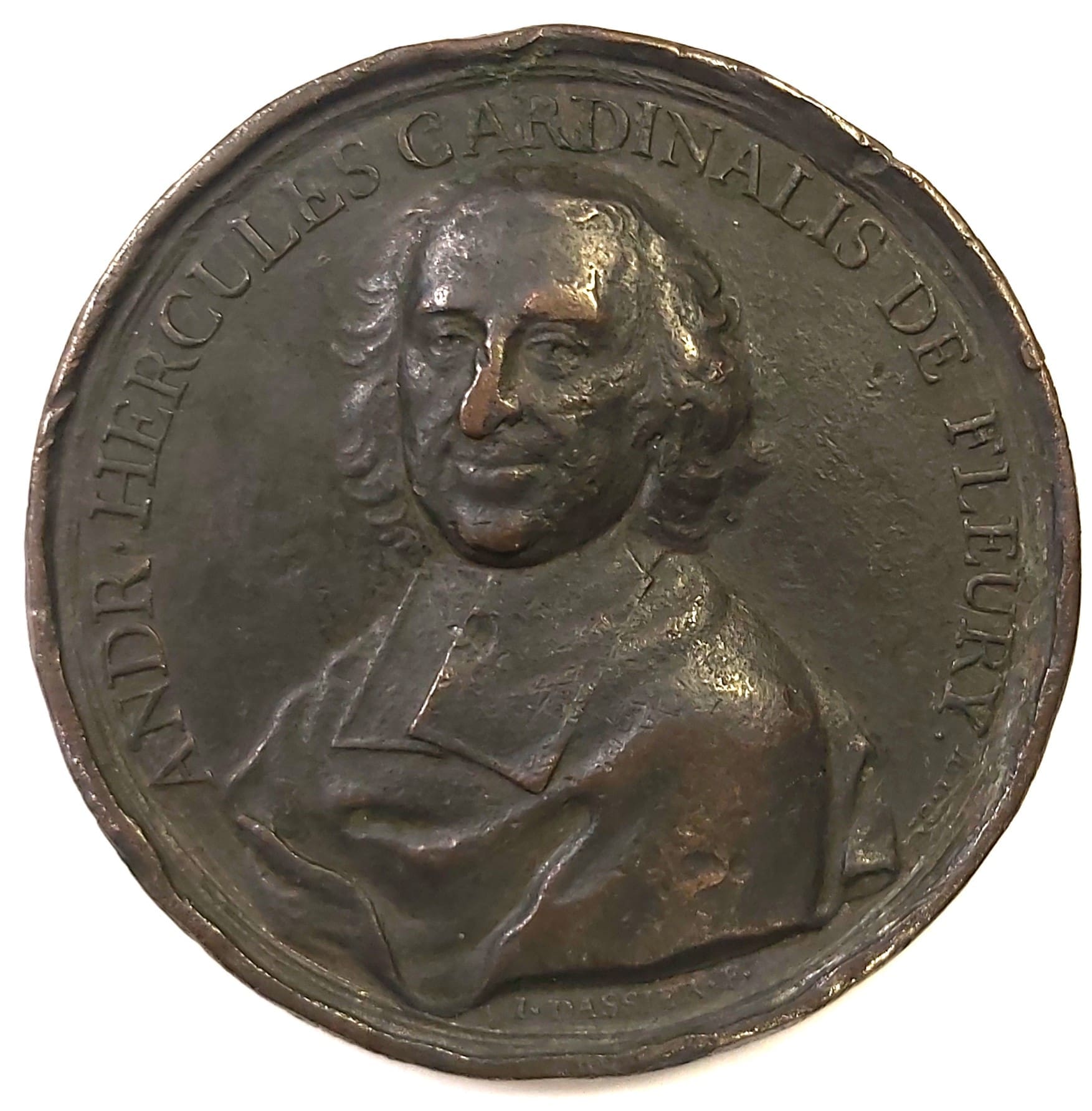 MEDAL 1740 - CARDINAL ANDRÉ HERCULES DE FLEURY - MINERVA PACIFERA ...